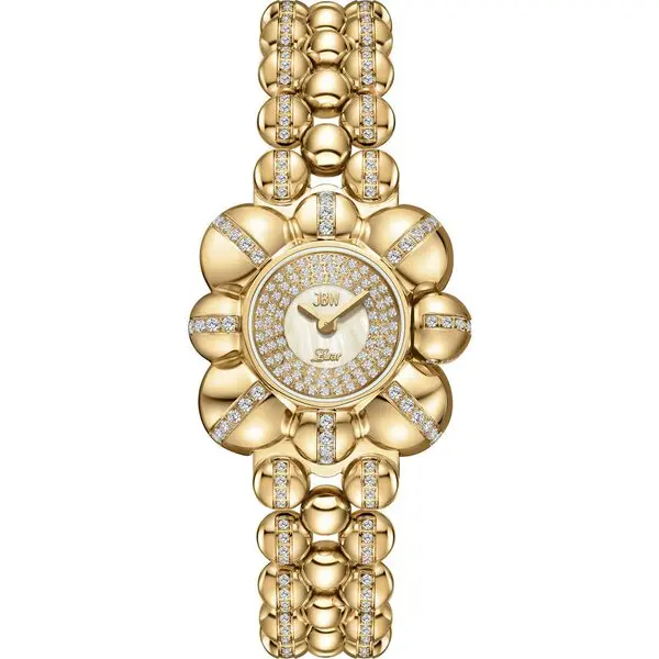 JBW X Luar Atmosphere Pavé Bracelet Watch - 18k Gold