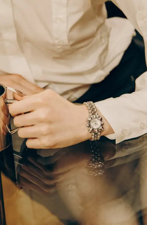 JBW X Luar Atmosphere Pavé Bracelet Watch - Stainless Steel