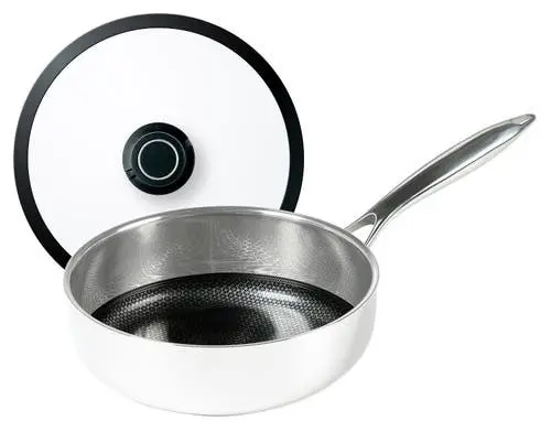 FRIELING Black Cube Hybrid Quick Release 3-quart Saute Pan W/lid - Silver