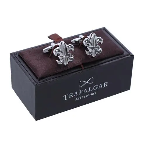 Trafalgar Fletcher Fleur-di-lis Novelty Cufflinks - Silver