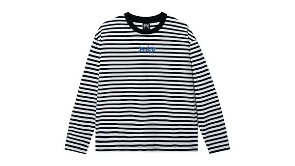 REVENGE Xxxtentacion Bad Striped Long Sleeve Tee Shirt - Black/white