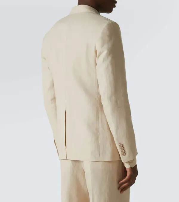 Dolce & Gabbana Double-breasted Linen Blazer