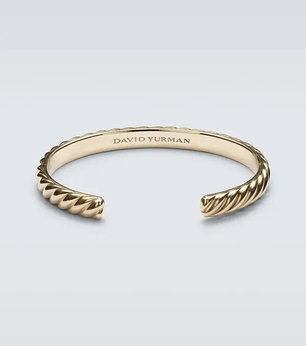 David Yurman Sculpted Cable Cuff Bracelet - Gold