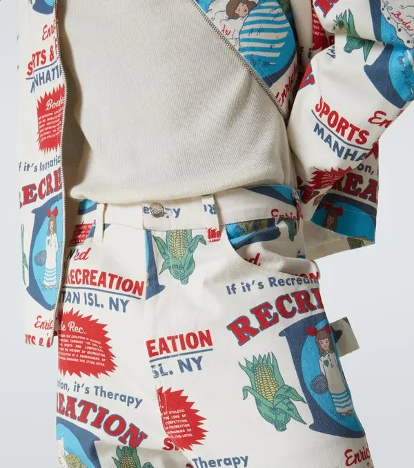 BODE Enrichment Knolly Brook Printed Cotton Pants
