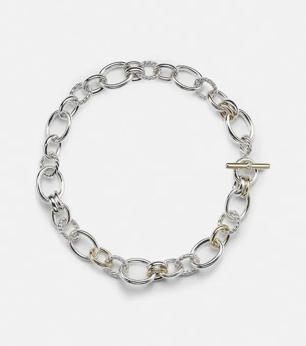 David Yurman Dy Mercer® Chain Necklace With Diamonds - Silver