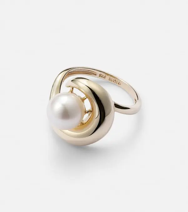 Mateo Pearl Curl Ring - Gold