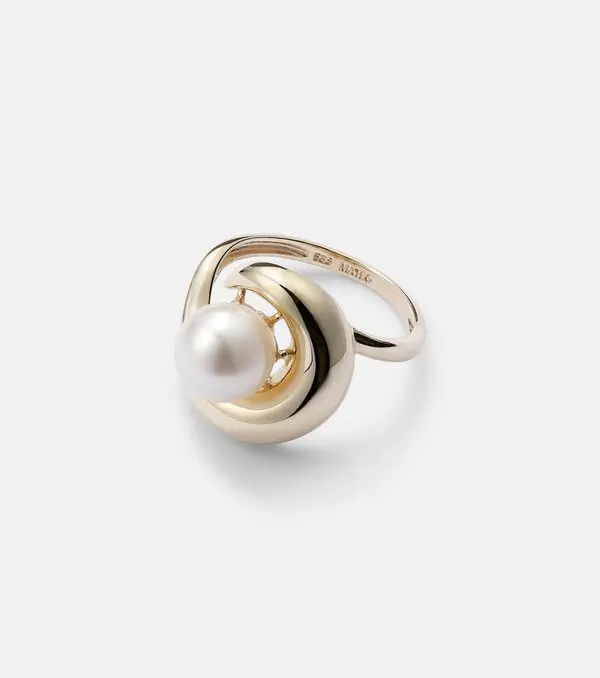 Mateo 14kt Yellow Ring With Freshwater Pearl - Gold