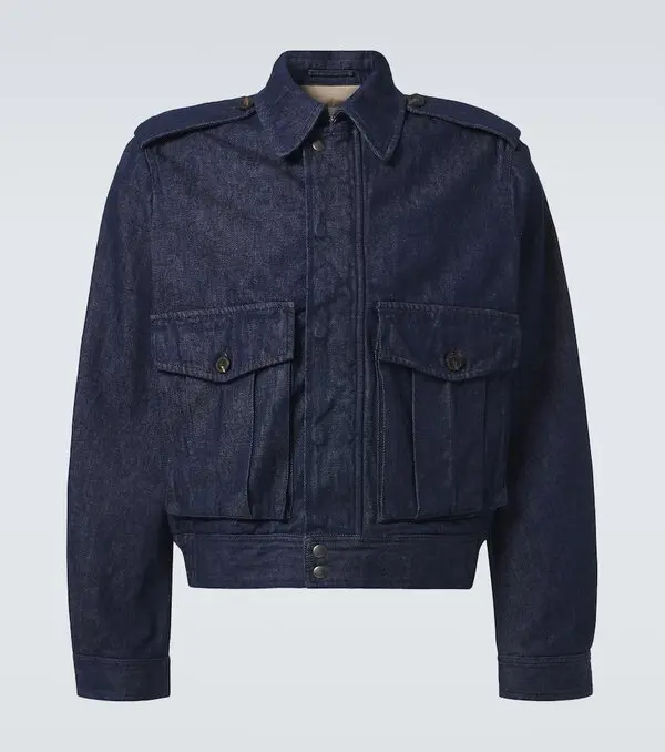 Dries Van Noten Indigo Cotton Denim Jacket