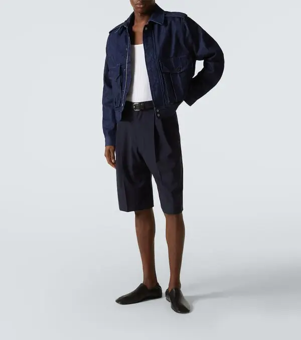 Dries Van Noten Indigo Cotton Denim Jacket