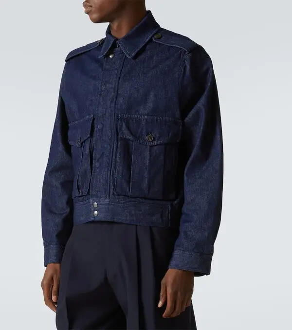 Dries Van Noten Indigo Cotton Denim Jacket
