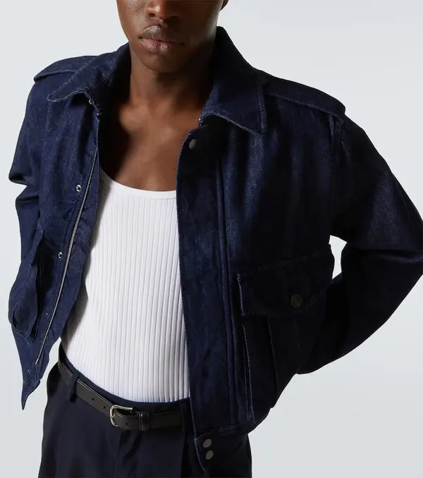 Dries Van Noten Indigo Cotton Denim Jacket