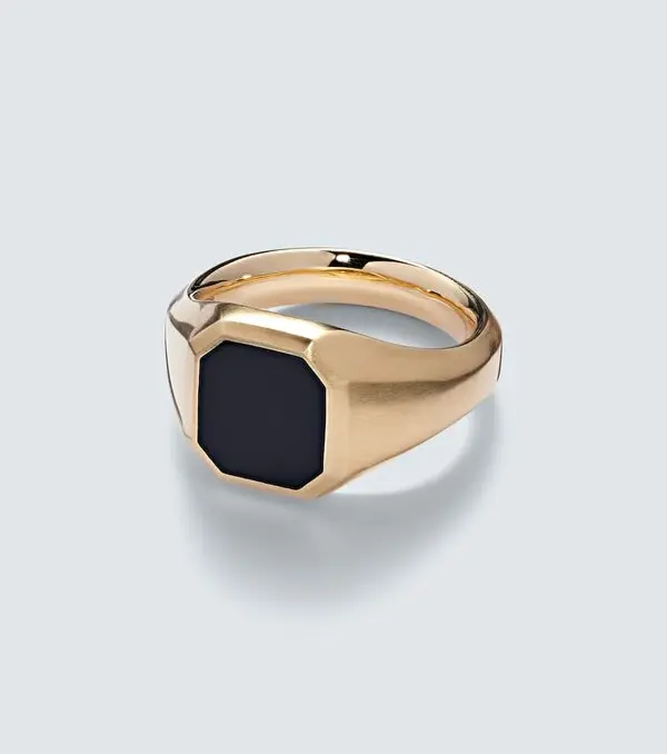 David Yurman Streamline® 18kt Ring With Onyx - Gold