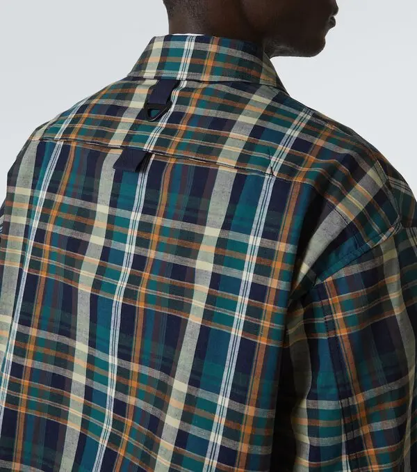 Comme Des Garçons Homme Checked Cotton And Linen Blouson - Multicoloured