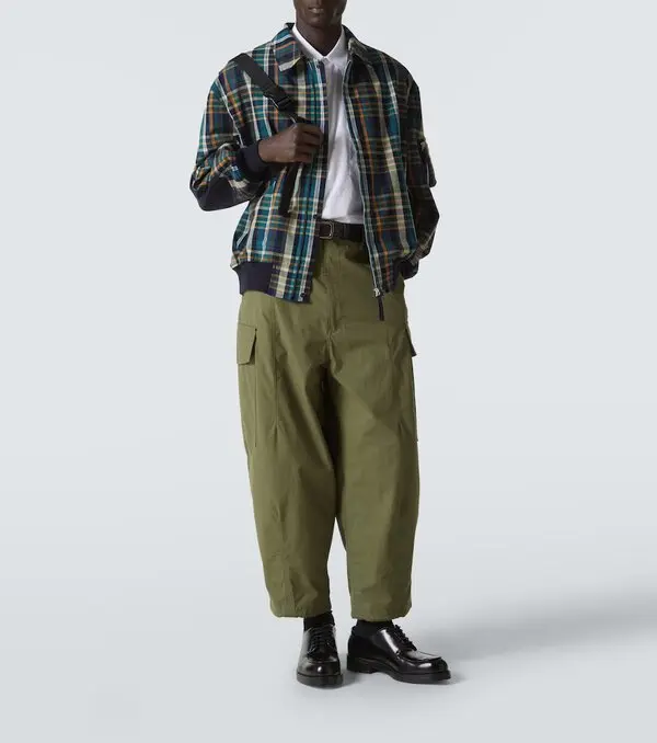 Comme Des Garçons Homme Checked Cotton And Linen Blouson
