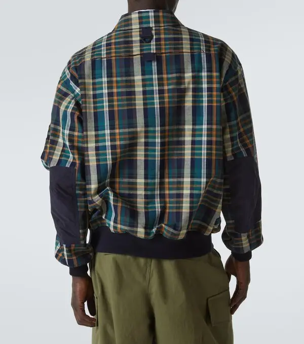 Comme Des Garçons Homme Checked Cotton And Linen Blouson