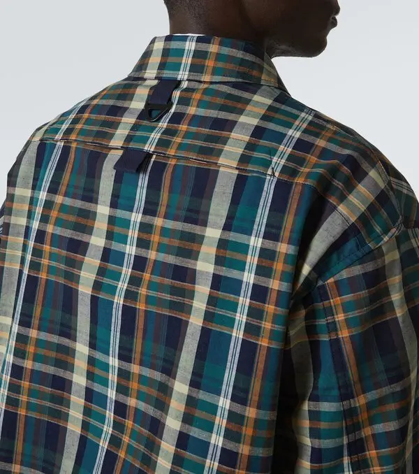 Comme Des Garçons Homme Checked Cotton And Linen Blouson