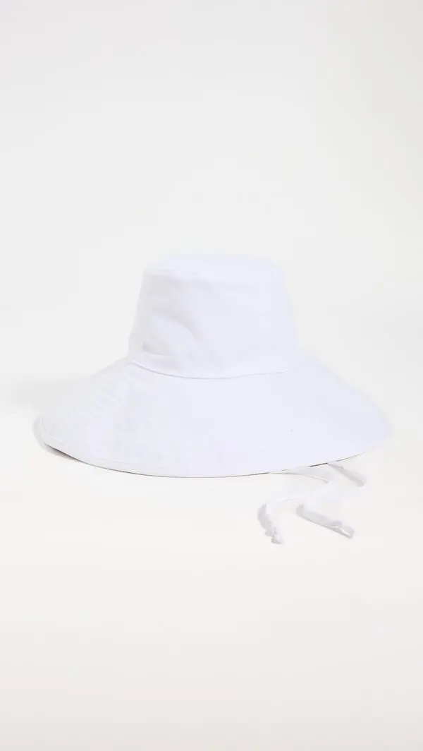 Hat Attack Livvy Canvas Sun Hat - White