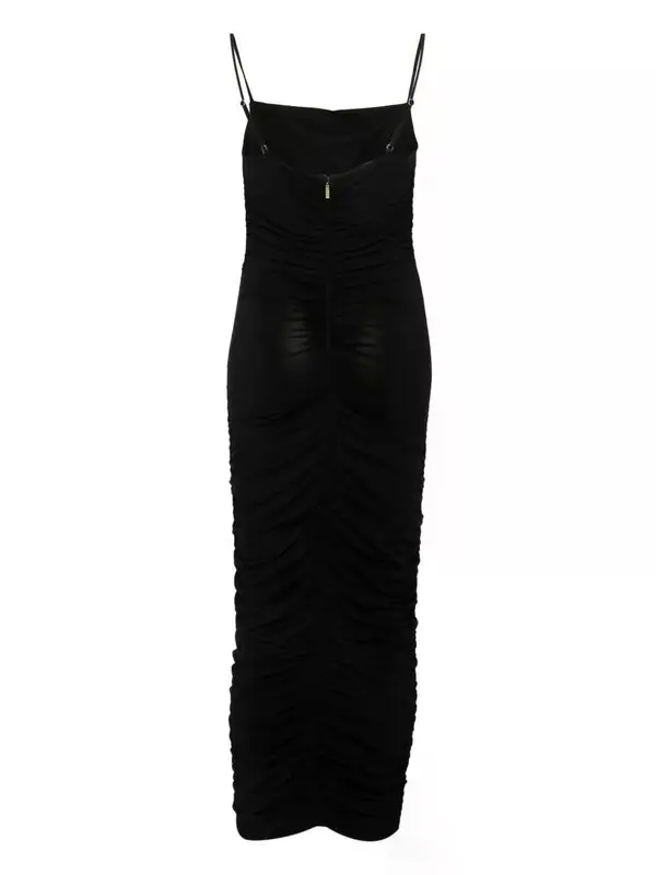 Michael Kors Ruched Jersey Midi Dress