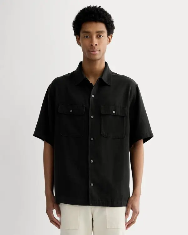 Everlane Relaxed Utility Shirt, Buttersoft Size