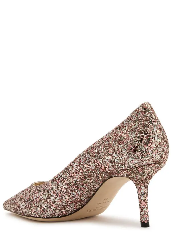JIMMY CHOO Love 65 Glittered Pumps