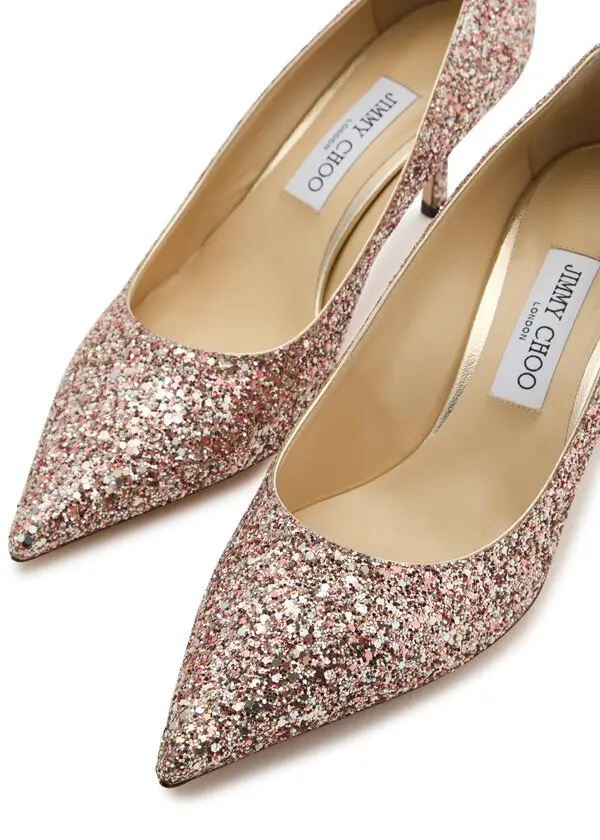 JIMMY CHOO Love 65 Glittered Pumps