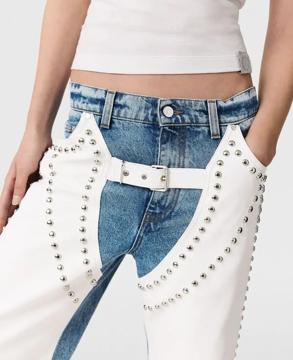 Stella McCartney Studded Chaps Straight-leg Jeans
