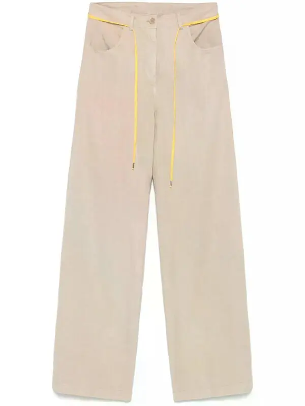 Aspesi Striped Wide-leg Trousers