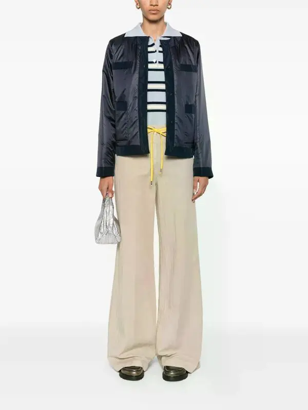 Aspesi Striped Wide-leg Trousers