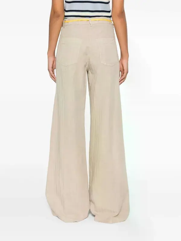 Aspesi Striped Wide-leg Trousers