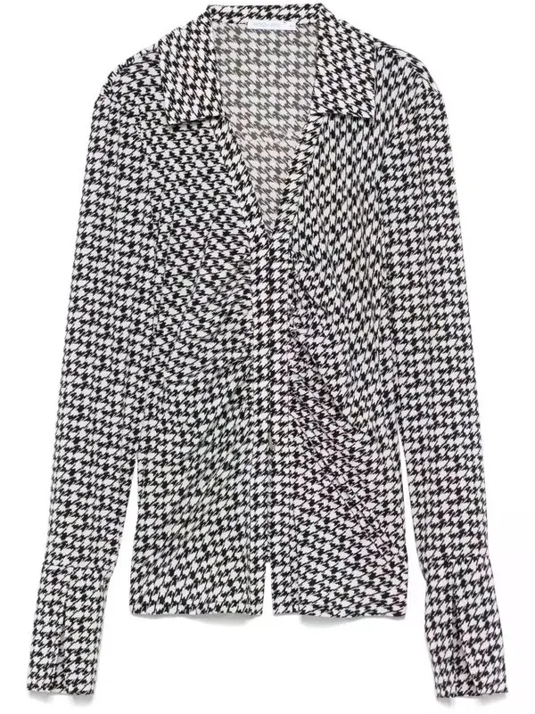Patrizia Pepe Houndstooth Blouse