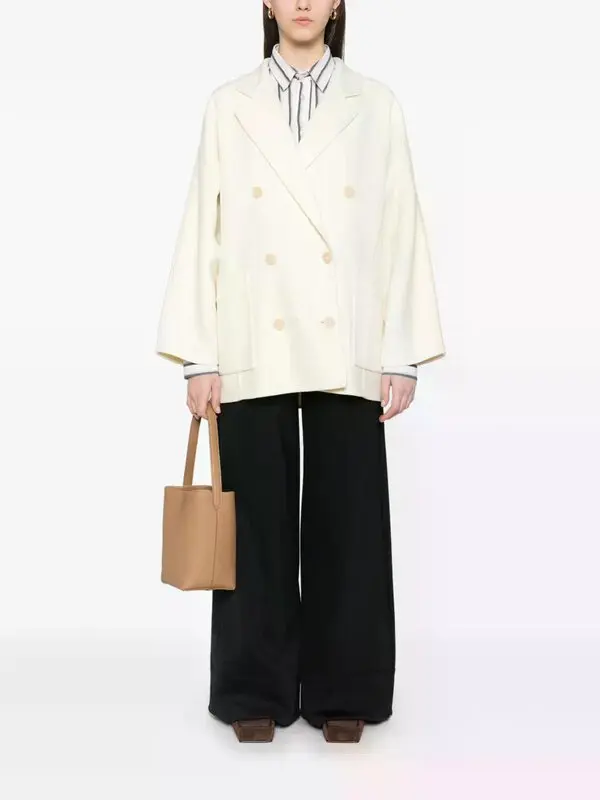 Max Mara Double-breasted Jacket - Neutrals