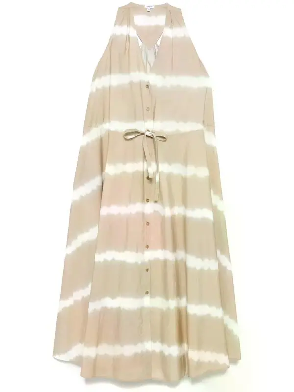 Aspesi Striped Midi Dress - Neutrals