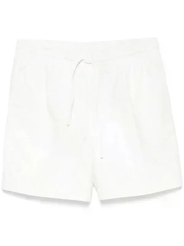Casablanca Monogram Drawstring Shorts - White