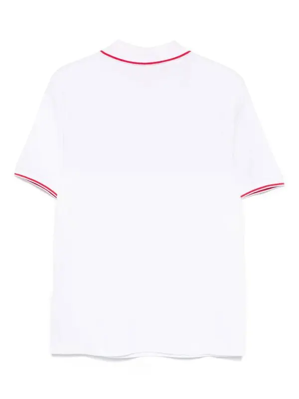 DIESEL® Polo Shirt With Micro Embroidery - White