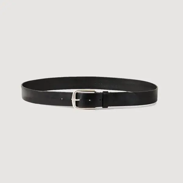 Sandro Vegetable-tanned Leather Belt