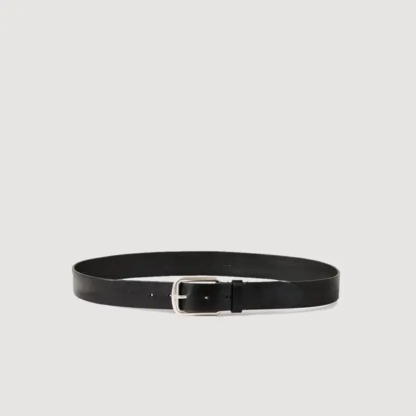 Sandro Vegetable-tanned Leather Belt