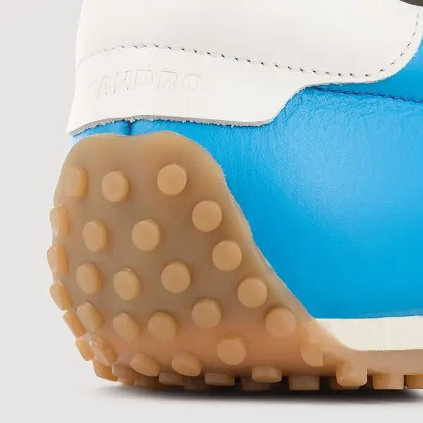 Sandro Leather And Suede Mix Running Sneakers - Azur.