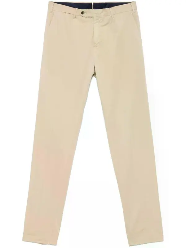 PT TORINO Tapered Chino Trousers - Neutrals