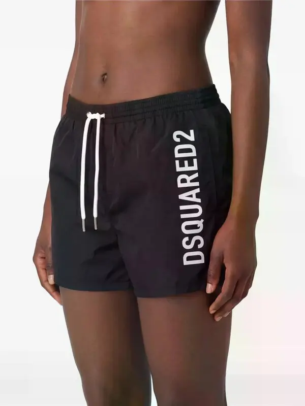 Dsquared2 Logo-print Swim Shorts - Black