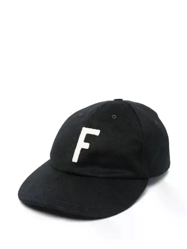 Fear Of God Logo-patch Baseball Cap - Black
