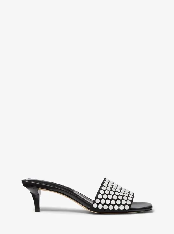 Michael Kors Merriam Studded Kitten Heel Sandal
