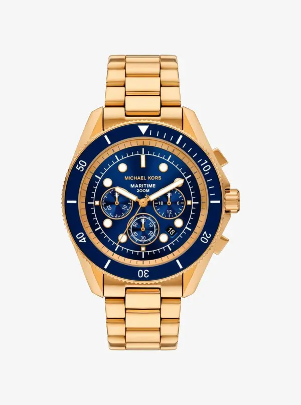 Michael Kors Oversized Maritime -tone Watch - Gold