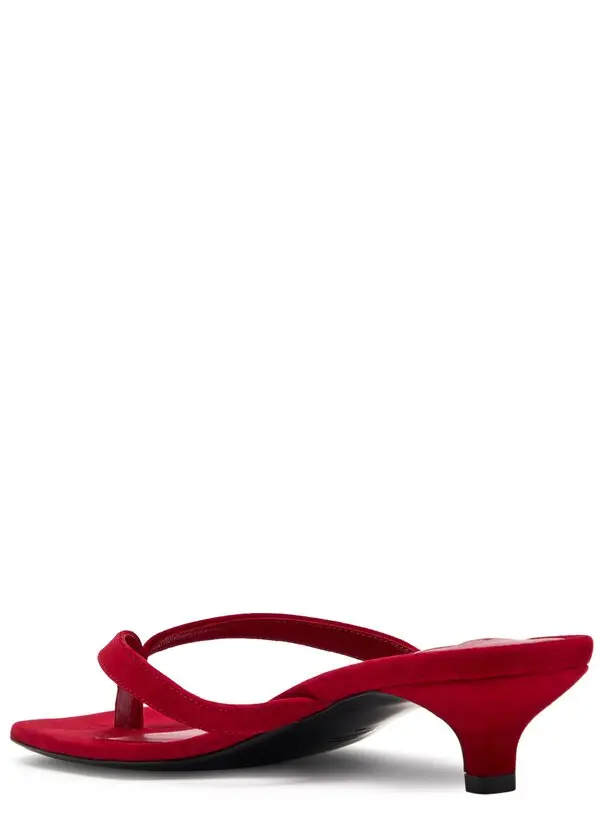 TOTEME 40 Suede Thong Sandals