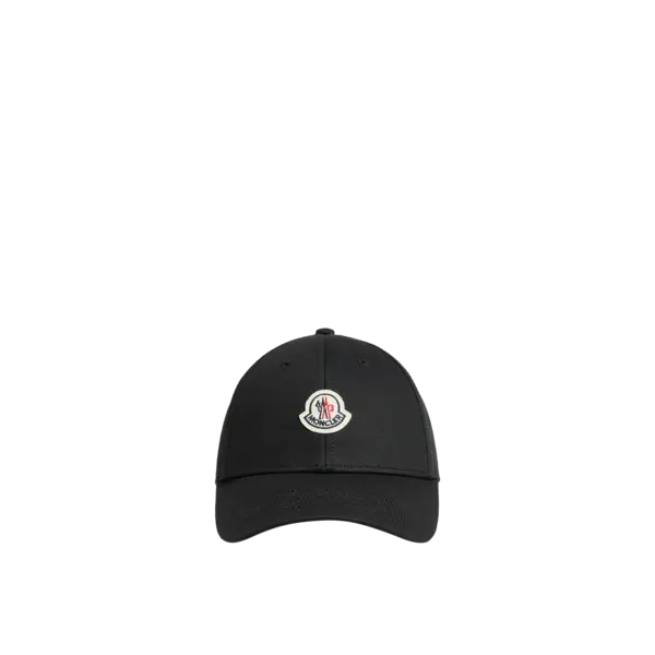 Moncler Gabardine Baseball Cap - Black