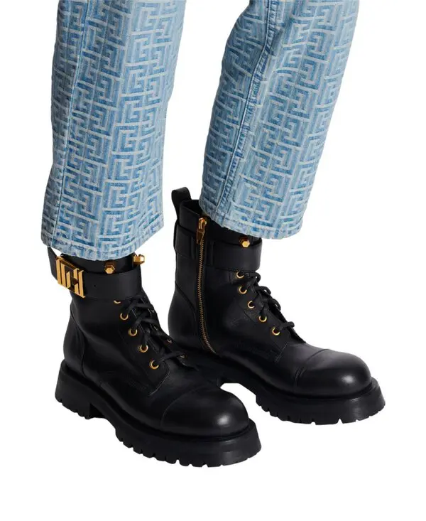 Balmain Charlie Leather Ranger Boots