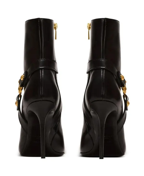 Balmain Heeled Calfskin Eva Ankle Boots
