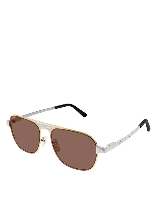 CARTIER Santos Evolution Navigator Sunglasses - Gold