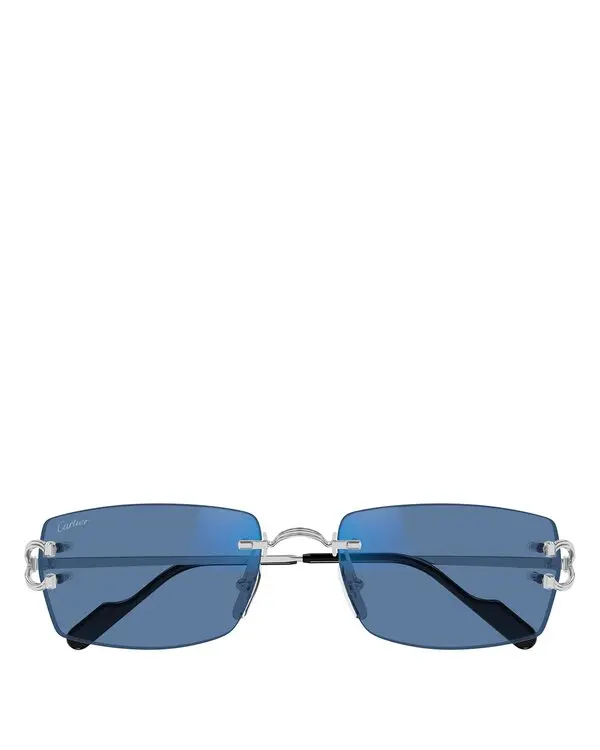 Cartier C Decor Rectangle Sunglasses