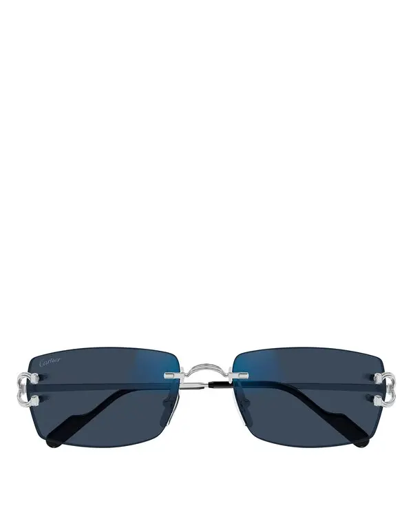 Cartier C Decor Rectangle Sunglasses