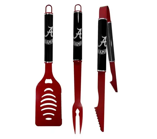 SISKIYOU GIFTS Siskiyou Sports College Black On Color Bbq Set 3pc - One-color